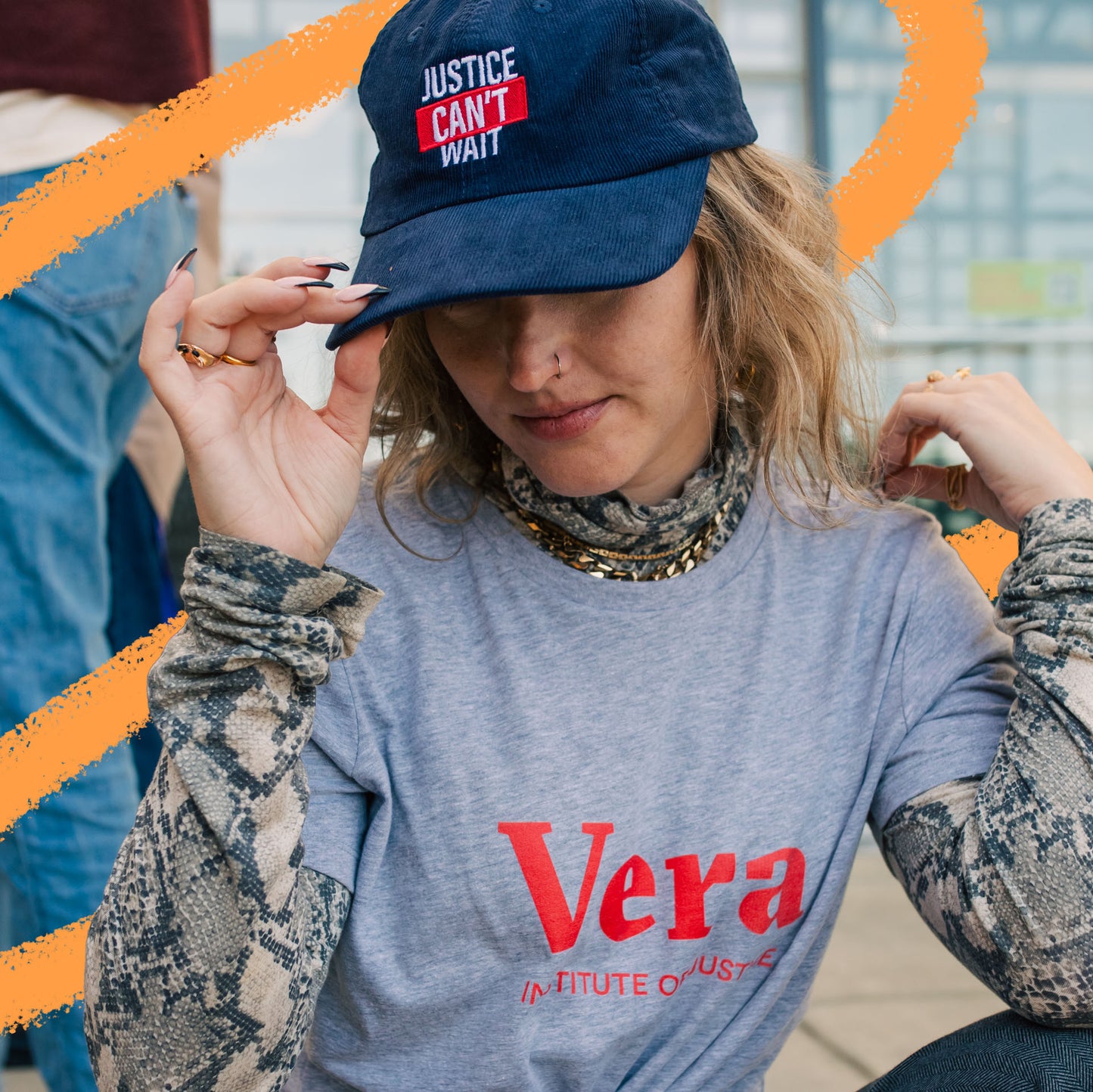 "Justice Can't Wait" Statement Corduroy Cap – Vera Institute of Justice